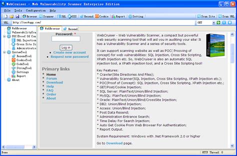 webcruiser web vulnerability scanner sql injection tool