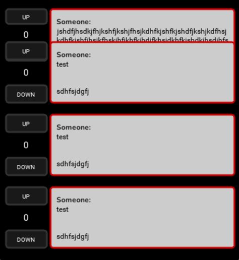 python widgets in recycleview of variable height overlapping kivy