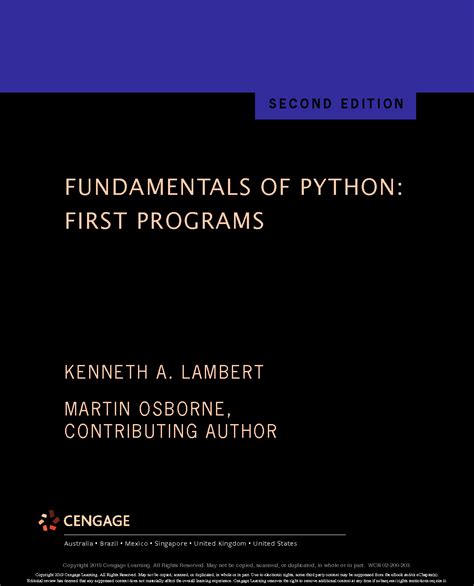 fundamentals of python first programs 2nd edition project answers