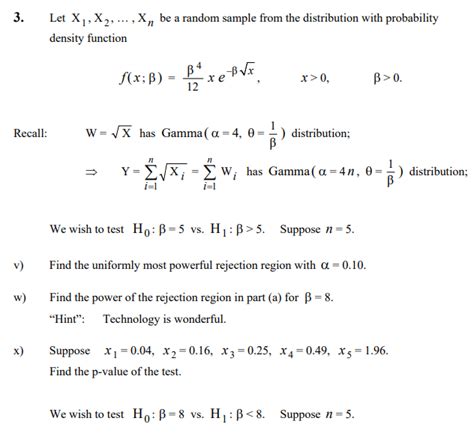 solved 3 let x x2 xn be a random sample from the