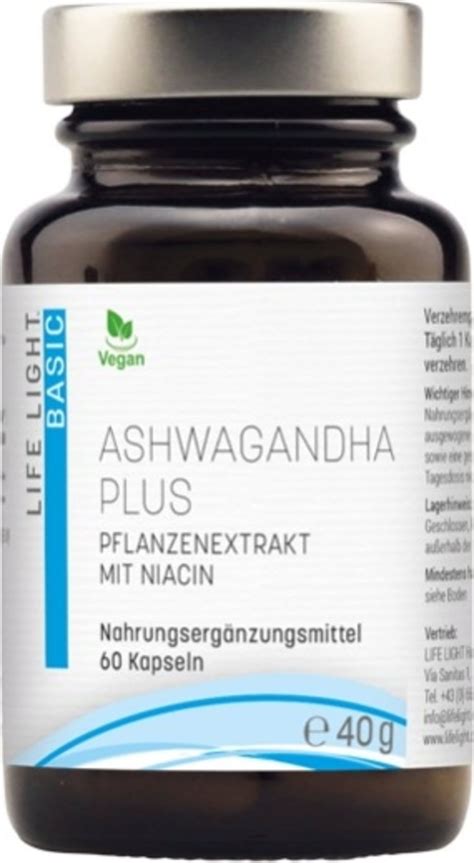 Ashwagandha Plus Kapseln 60 Kapseln Life Light Vitalabo