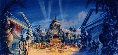 Disney Concept Art Early Animation Building Entrance For Disneys