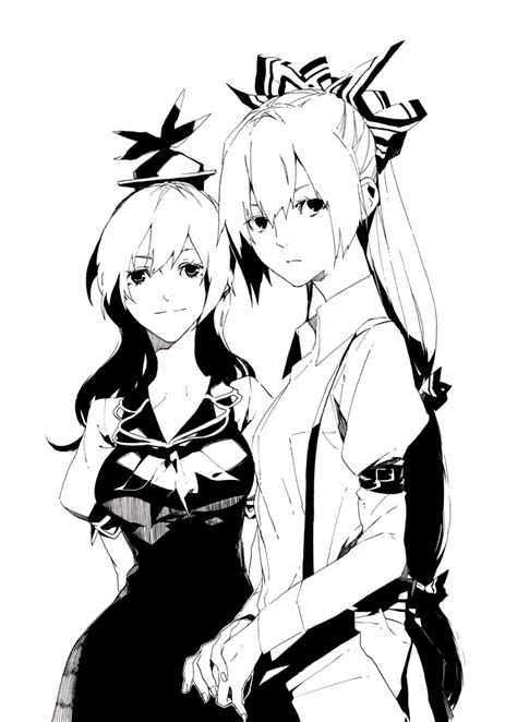 Fujiwara No Mokou And Kamishirasawa Keine Touhou Drawn By Shio43