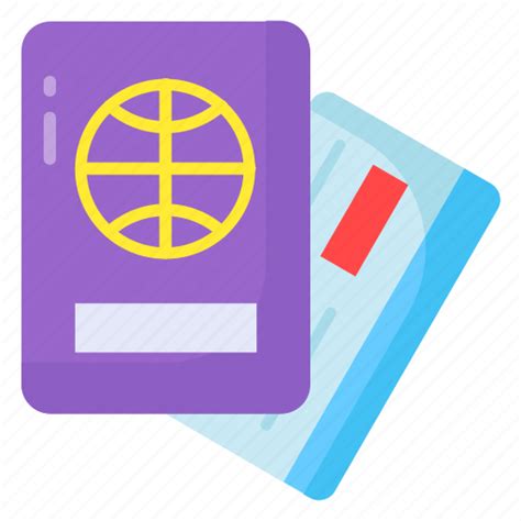 Passport Travel Pass Identity Document International Permit Icon