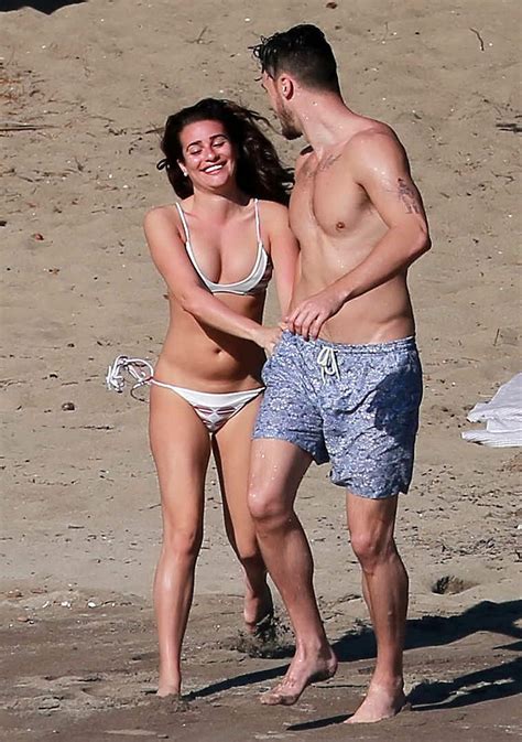 Lea Michele Wearing Skimpy Bikini On A Beach In Mexico Porn Pictures
