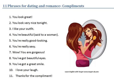 11 Phrases For Dating And Romance Compliments Learn English