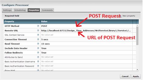 wcf configuring post request from nifi stack overflow