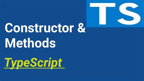 constructor and methods 9 typescript tutorial in hindi youtube