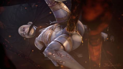 Rule 34 1girls 3d 3d Artwork Anus Ass Bandage Black Hair Blue Skin