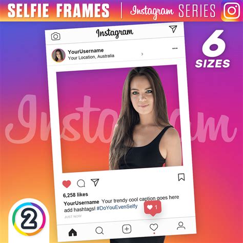 Buy Instagram Selfie Frames Online Australia From 65 00 D2p Au