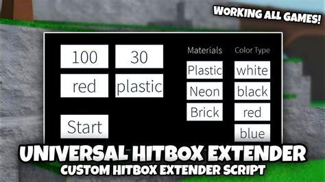 new universal hitbox extender script for delta fluxus hydrogen