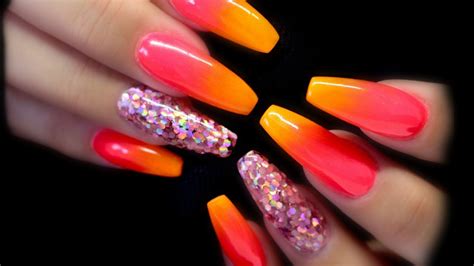 Ombre Yellow And Red Nails 77 отметок «нравится 7 комментариев