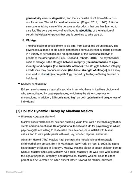 Solution Theories Of Personality Part 8 Holistic Dynamic Theory By