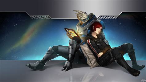 The Big Imageboard Tbib 1girl Alien Casual Closed Eyes Commander