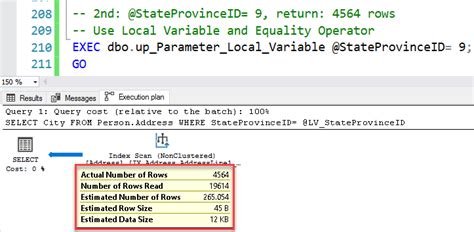 德瑞克：sql server 學習筆記 [sql server] parameter sniffing local variable