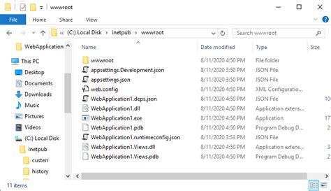 core cannot deploy razor web site to iis error 500 19