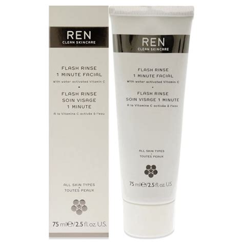 Ren Skincare Flash Rinse 1 Minute Facial 2 5 Oz