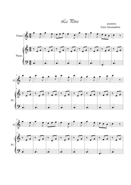 La Piva Flute And Piano By Ester Alessandrini Flute Solo Digital