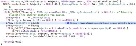 objective c memory leaks jsonkit ios stack overflow