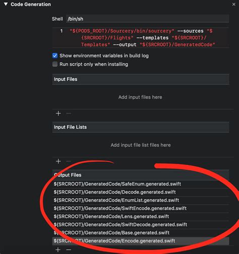 xcode10 xcode 10 sourcery and swiftlint build phases order stack