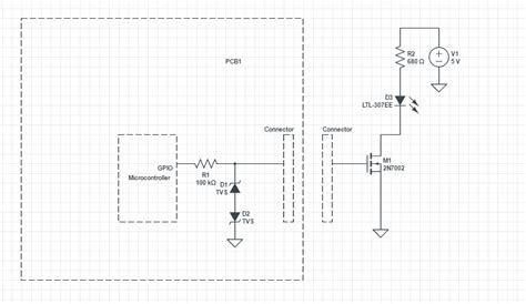 electrical esd diode gpio microcontroller