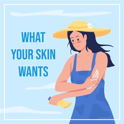 Applying Sunscreen Social Media Post Mockup 3021858 Vector Art At Vecteezy