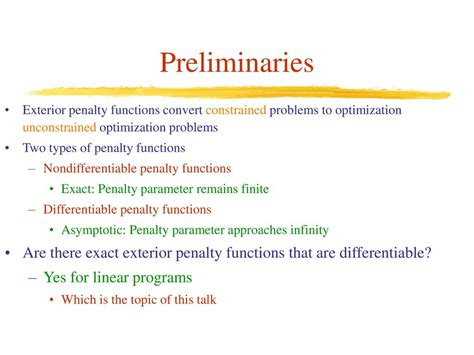 Exact Differentiable Exterior Penalty For Linear Programming Ppt Download