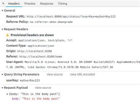 node js angular to node express js post stalled