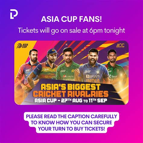 Platinumlist On Twitter Get Ready 🏏 Asiacup2022 The Tickets For The