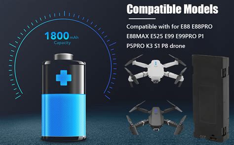 Zunate 3 7v 1800mah Li Ion Battery Rc Drone Battery