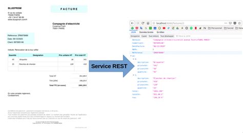 a rest service that processes invoices scanned in python