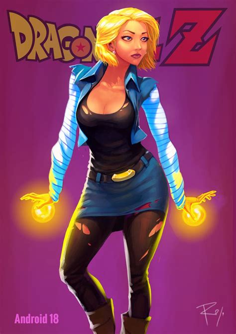 Artstation Fan Art Of Android 18 Soumyadipta Roy Android 18 Fan