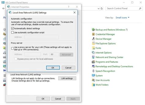 how to fix there is something wrong with the proxy server issue