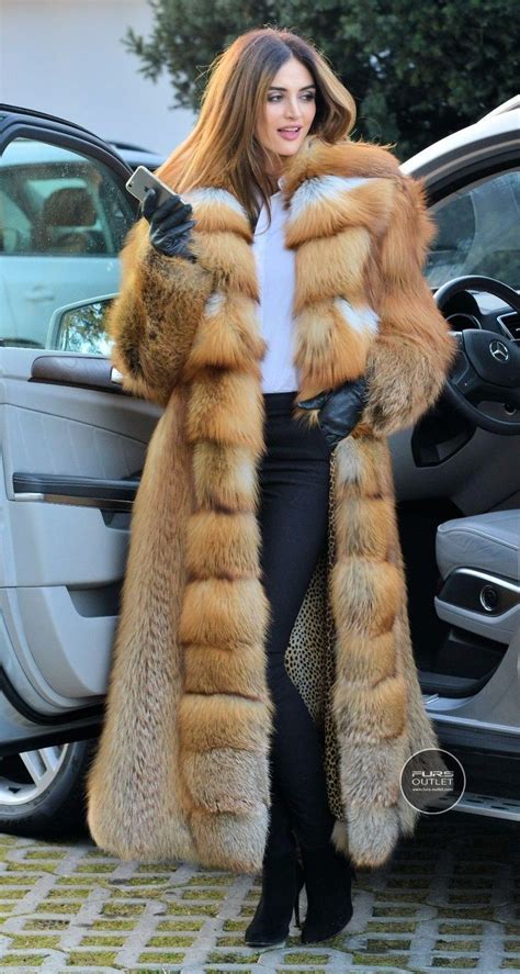 New 2017 Gold Fox Long Fur Coat Clas Chinchilla Sable Mink Lynx Silver