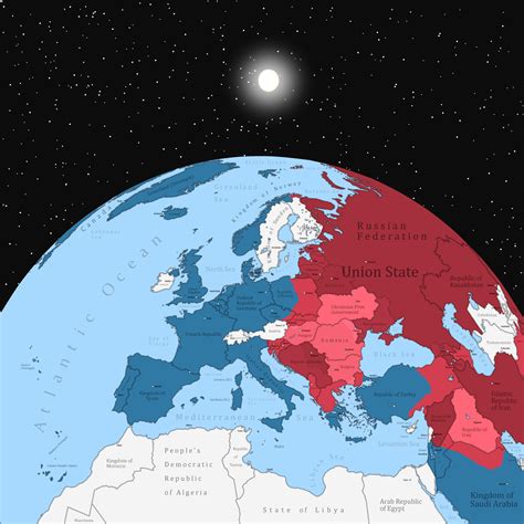 Europe One Year After The Start Of Ww3 2022 R Imaginarymaps