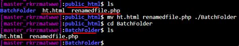 useful linux ssh commands for handling files and folders
