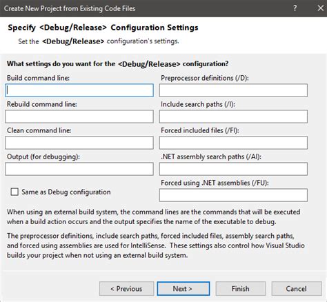 how to create a c project from existing code microsoft learn