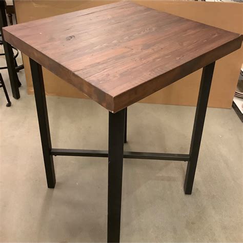 Pottery Barn Griffin Reclaimed Wood Bar Table Aptdeco