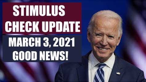 1400 Third Stimulus Check Update March 3 Update For 3rd Stimulus