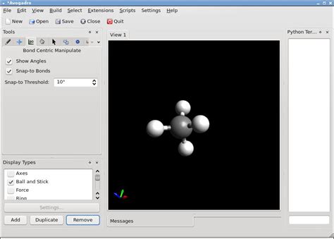 avogadro advanced molecule editor and visualizer linuxlinks