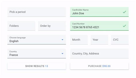 material ui react kit inputs design in the details by