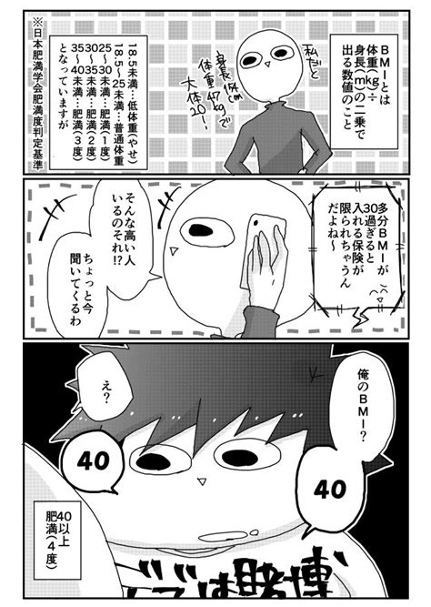 「デブは保険などかけない 弟よデブを誇れ 」中原るん＠漫画家の漫画