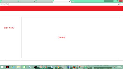 html how to have a that is on the right side of a menu