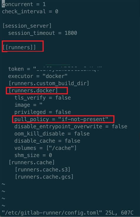 gitlab runner config for docker runner hexo