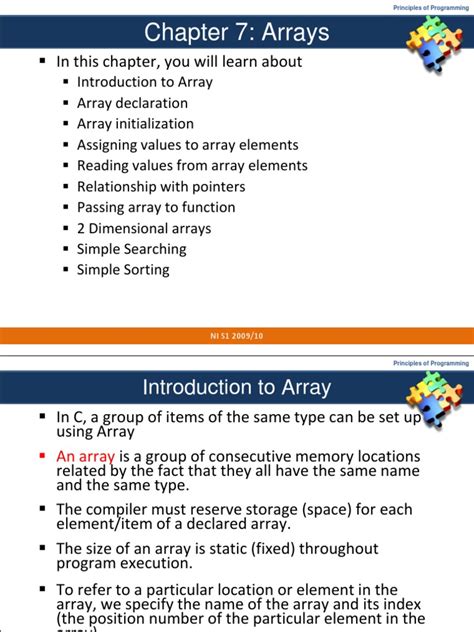 chapter7 arrays array data structure data type