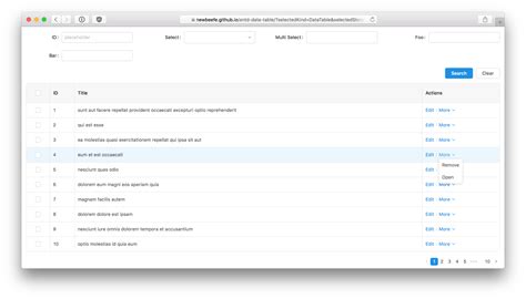 npm antd data table skypack