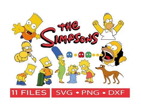 The Simpsons Svg Bundle The Simpsons Svg Bart Svg Lisa Svg Etsy