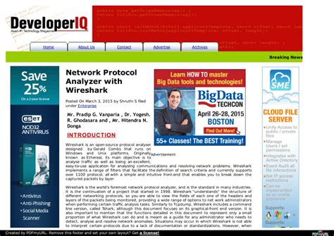 pdf network protocol analyzer with wireshark