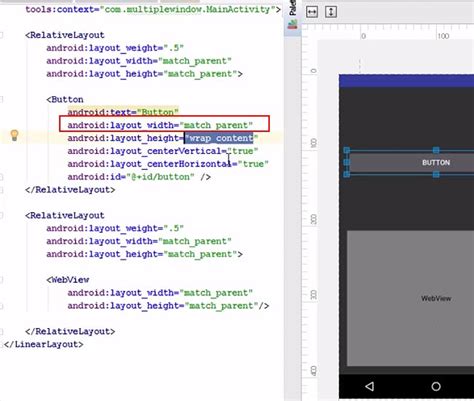 split screen using multiple layout