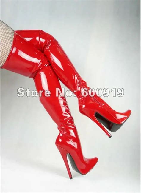 18cm High Height Sex Boots Womens Heels Stiletto Heel Over The Knee